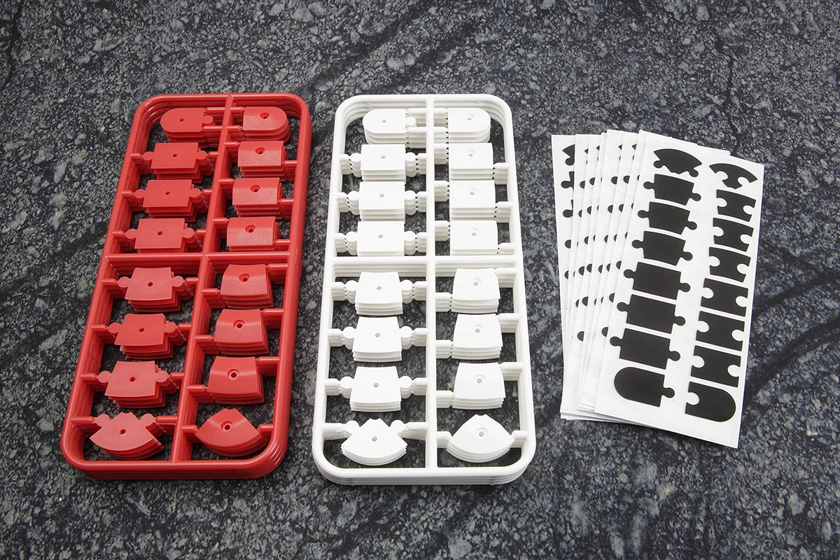 Nano-TTR Curb Set - Red and White – RC Kongen