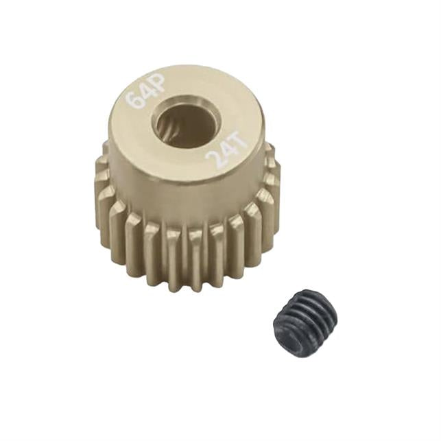 24T Motortandhjul - 64 pitch - Alu - 3 mm aksel – RC Kongen