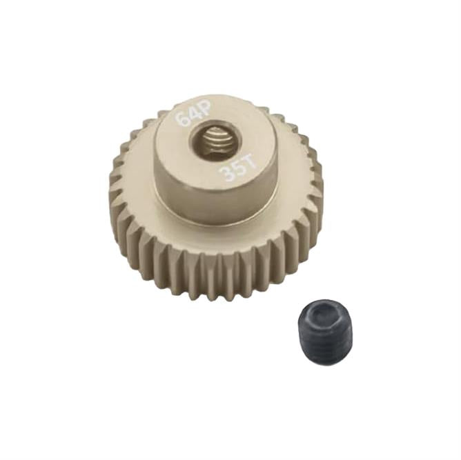 35T Motortandhjul - 64 pitch - Alu - 3 mm aksel – RC Kongen