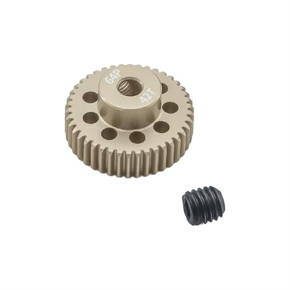 42T Motortandhjul - 64 pitch - Alu - 3 mm aksel – RC Kongen