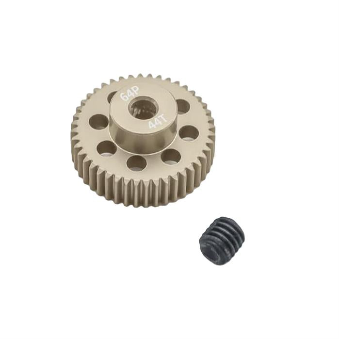 44T Motortandhjul - 64 pitch - Alu - 3 mm aksel – RC Kongen