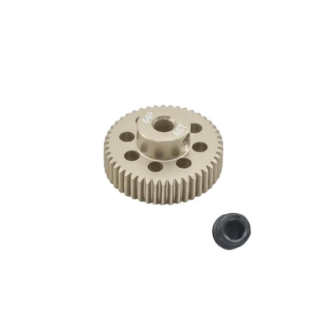 46T Motortandhjul - 64 pitch - Alu - 3 mm aksel – RC Kongen