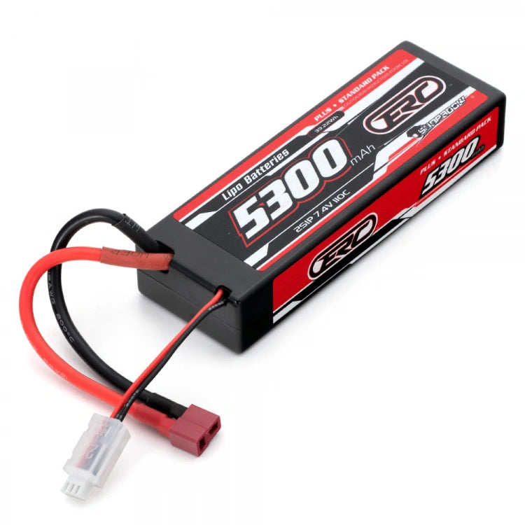 Li-Po Battery 2S 7,4V 5300mAh 110C Hard T-Connector – RC Kongen